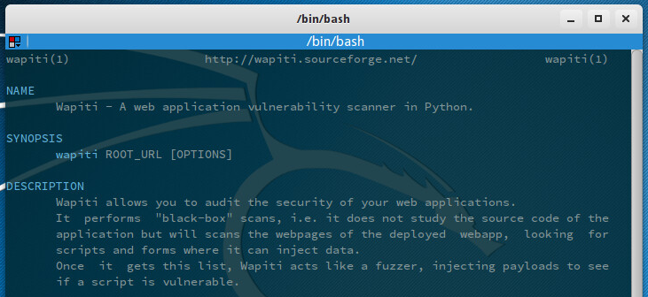 Wapiti tutorial Kali Linux Jonathans Blog