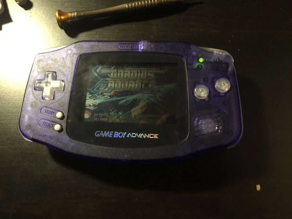 Gameboy Advance custom buttons mod